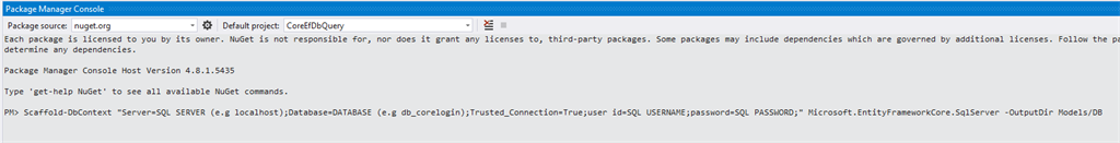 ASP.NET Core - Entity Framework Query Through Database ASP.NET Core - Entity Framework Query Through Database