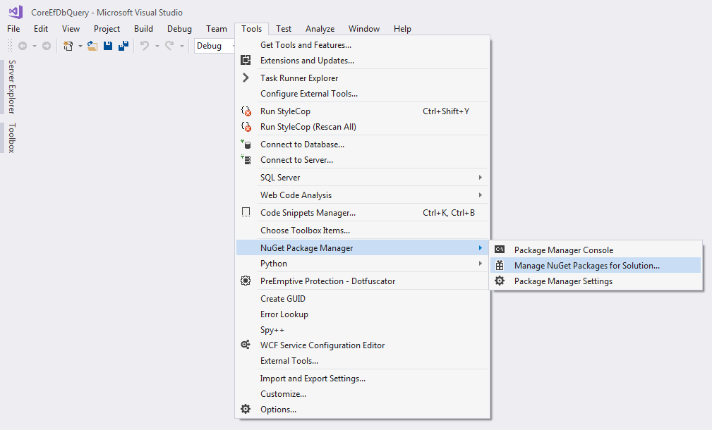 Aspnet Core Entity Framework Query Through Database