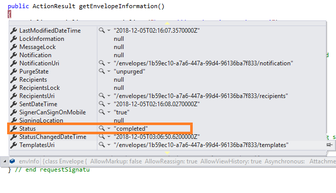 ASP.NET MVC 5 - DocuSign - Sign On A Document And Track Envelopes
