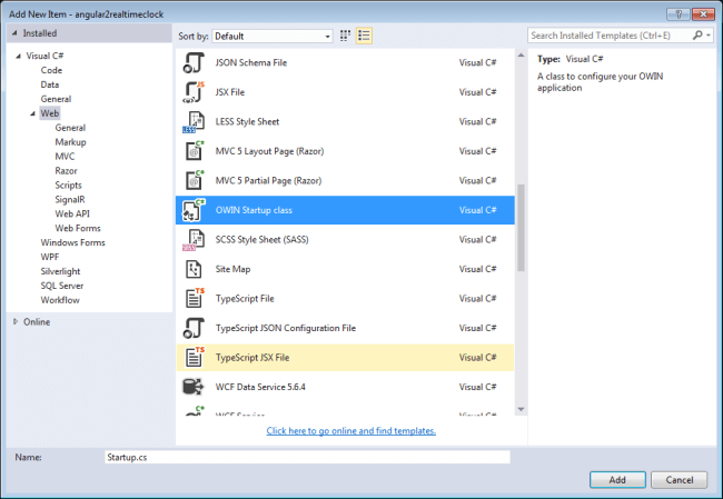Asp Signalr Angular 2 And Typescript Real Time Clock