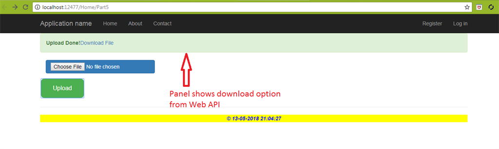 ASP.NET Web API Using MVC And jQuery To Upload And Download Files - Part Seven