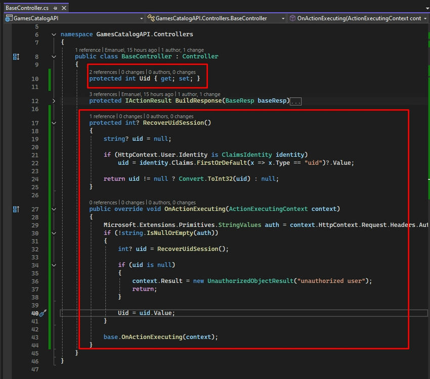 Authenticated Requests in .NET 9 Web API [GamesCatalog] 21