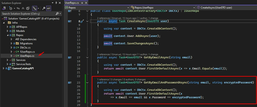 Authenticated Requests in .NET 9 Web API [GamesCatalog] 21