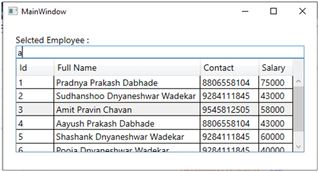 AutoComplete TextBox In WPF