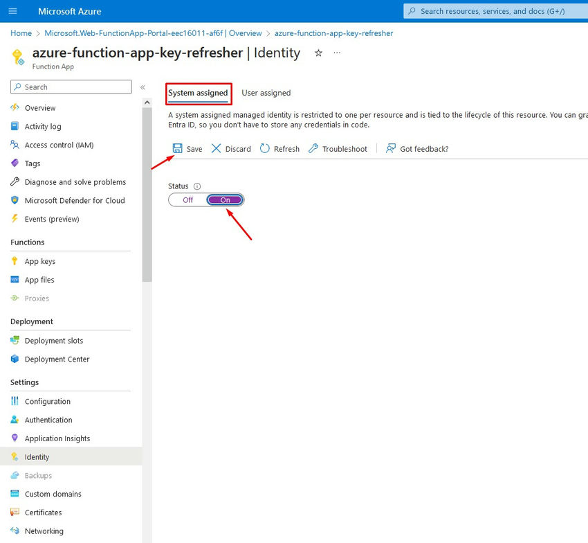 Automate Azure Key Vault Key Refresh with Managed Identity