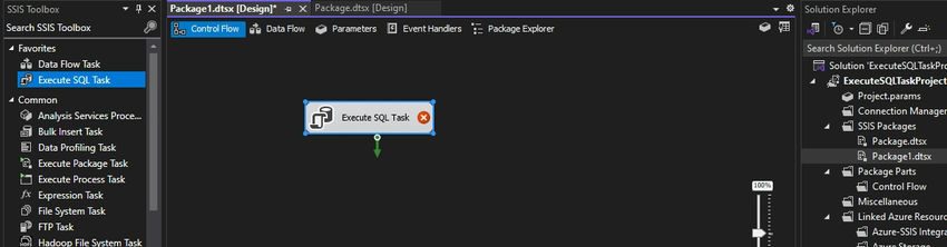 Automating Table Creation using SSIS