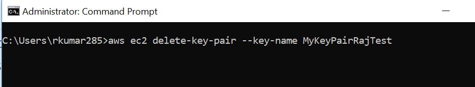AWS EC2 SSH Key Pair