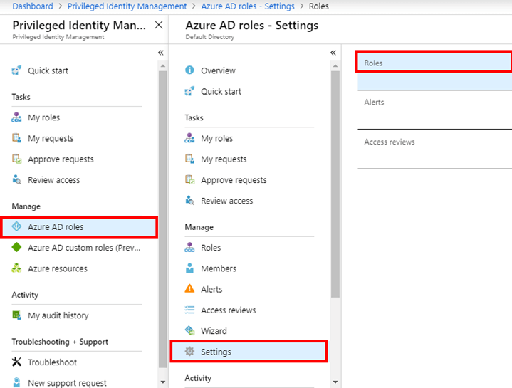 Azure Active Directory (Azure AD) Role Settings - Configuring ...