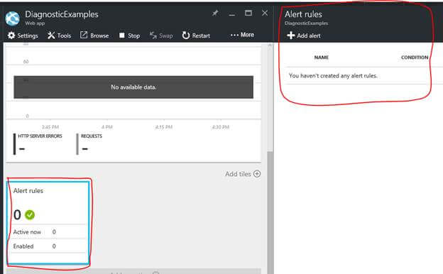 Azure App Service - Configure Error Alert Rules