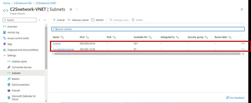 Azure Bastion connection to VM