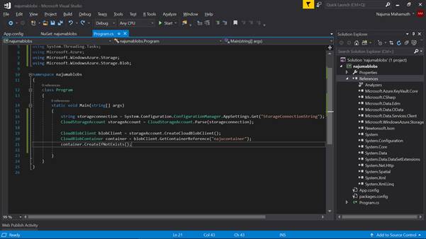 Azure Blob Storage Service Uploading A Blob And Set Container Propertied With Metadata Part Two