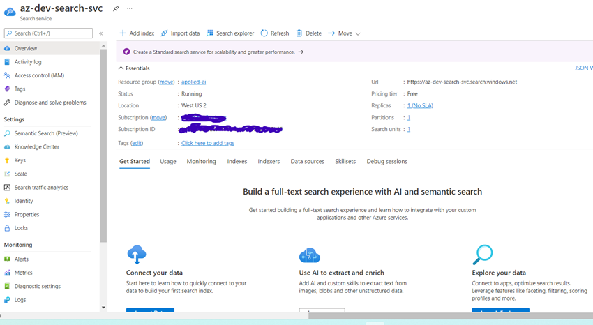 Azure Cognitive Search Basics🔎