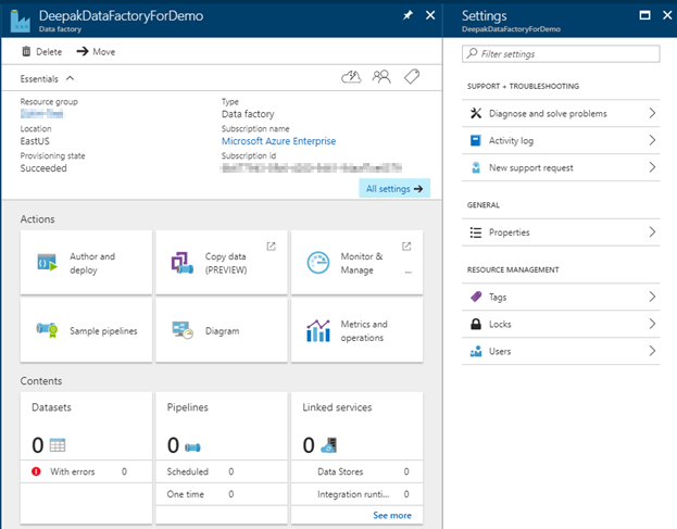 Azure Data Factory - ETL Solution To Azure DB And To Azure SQL Data ...