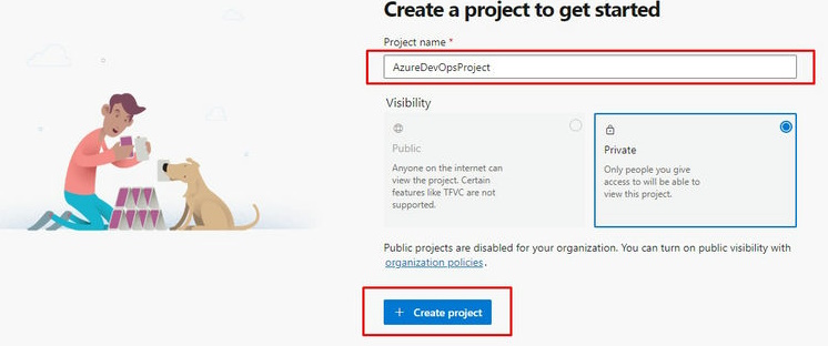 Azure DevOps: Create Organization, Project, Commit .NET Solution