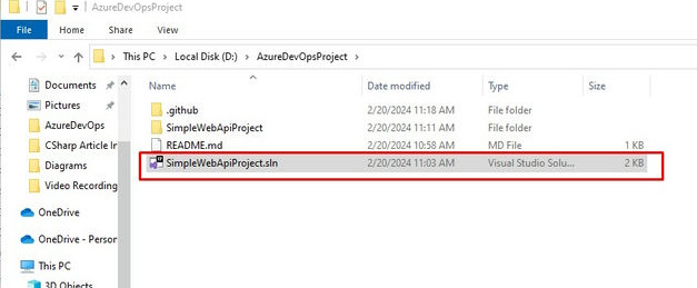 Azure DevOps: Create Organization, Project, Commit .NET Solution