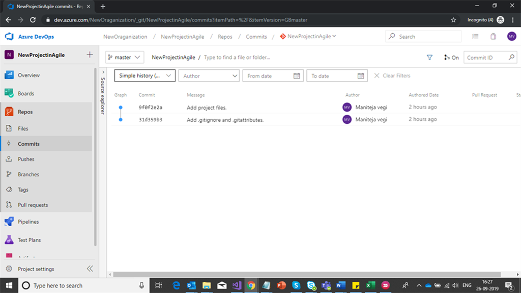 Azure Devops Project Configuration Repos Part Three