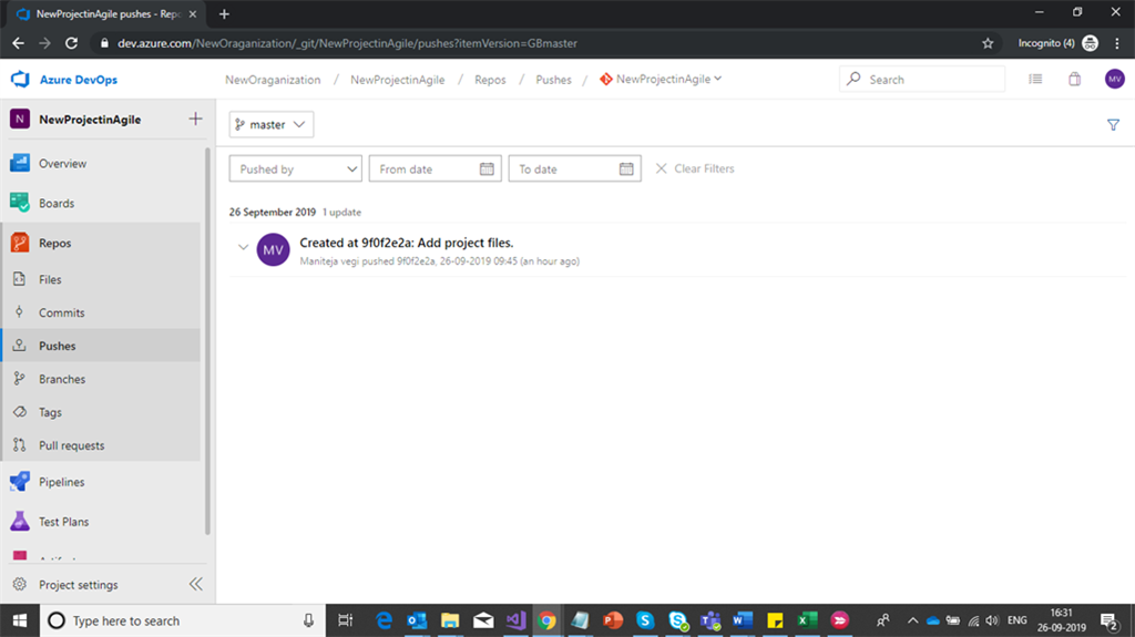 Azure Devops Project Configuration Repos Part Three