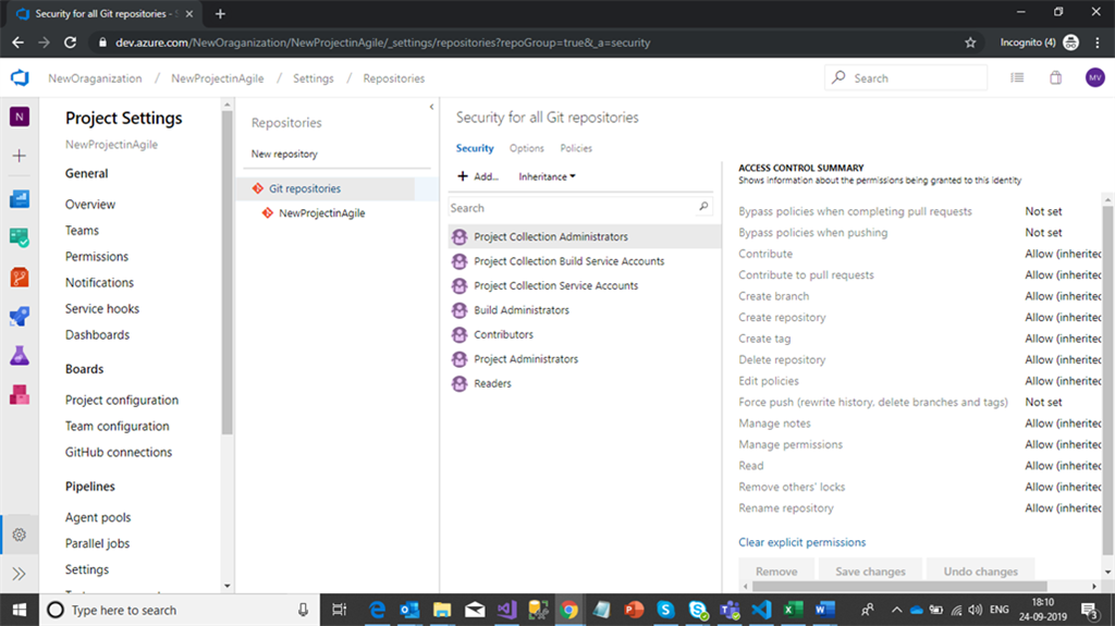 Azure Devops Project Configuration Settings Part One