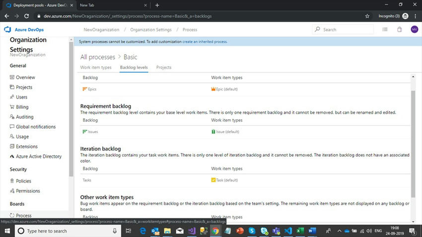 Azure Devops Project Configuration Settings - Part One