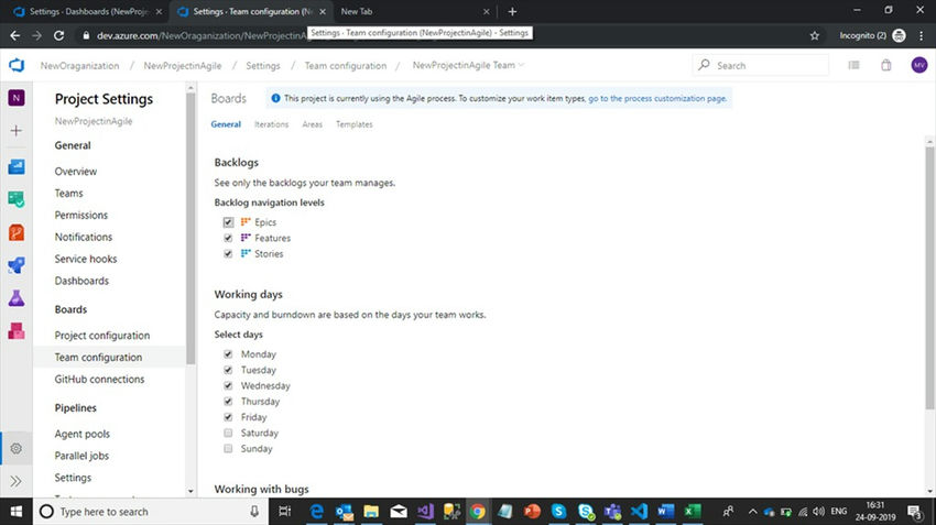 Azure Devops Project Configuration Settings - Part One