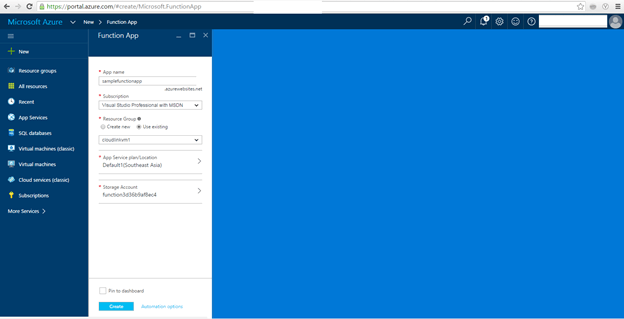 Azure Functions Using C