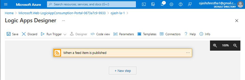 Azure Logic App - Automatically Send Email With RSS Feed Trigger