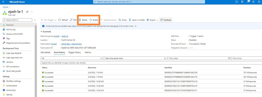 Azure Logic App - Automatically Send Email With RSS Feed Trigger