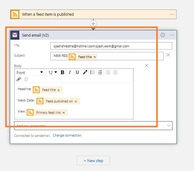 Azure Logic App - Automatically Send Email With RSS Feed Trigger