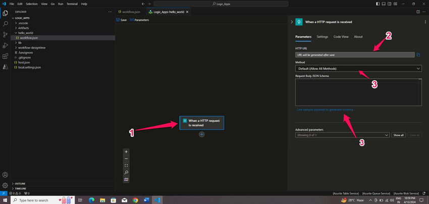 Azure Logic App Standard Development in Visual Studio Code