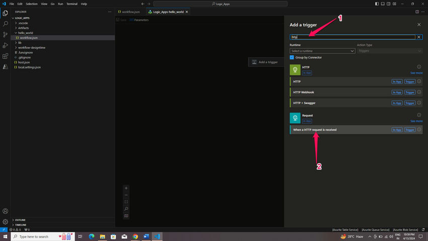 Azure Logic App Standard Development in Visual Studio Code