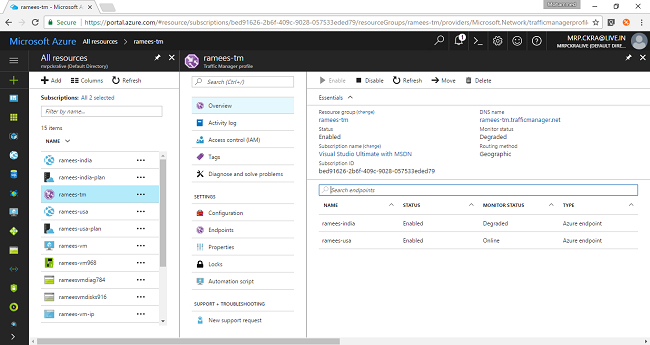 Azure Traffic Manager - Part Two