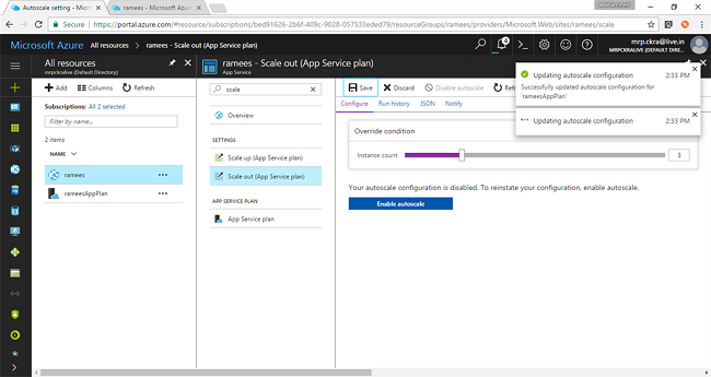 Azure Web App Scaling - Part One