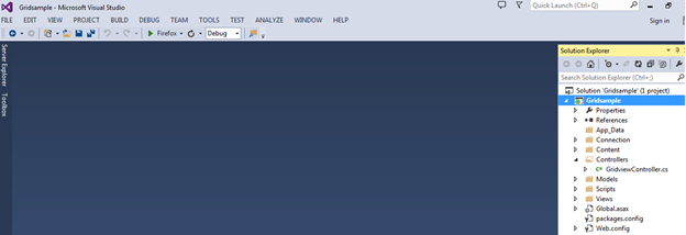 Bind Data In Webgrid Control Using Stored Procedure In Aspnet Mvc 40 And Sql Server