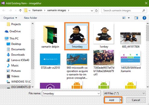 Blur An Image In Xamarin Android App Using Visual Studio 2015