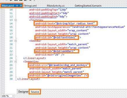 Blur An Image In Xamarin Android App Using Visual Studio 2015