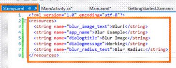 Blur An Image In Xamarin Android App Using Visual Studio 2015