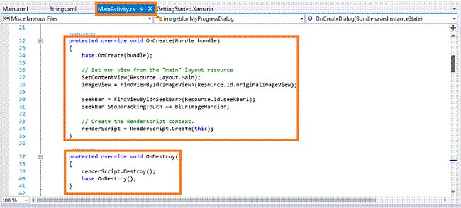 Blur An Image In Xamarin Android App Using Visual Studio 2015