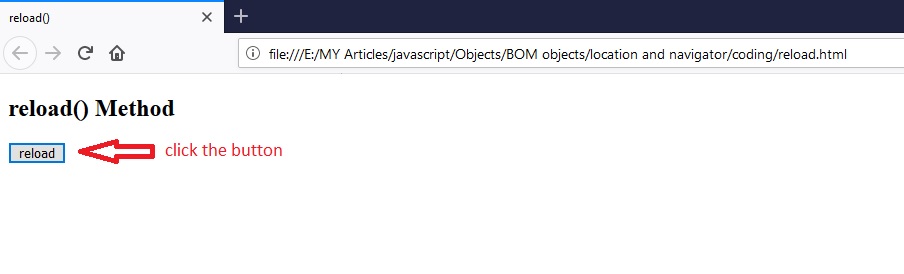 BOM Location Object In JavaScript