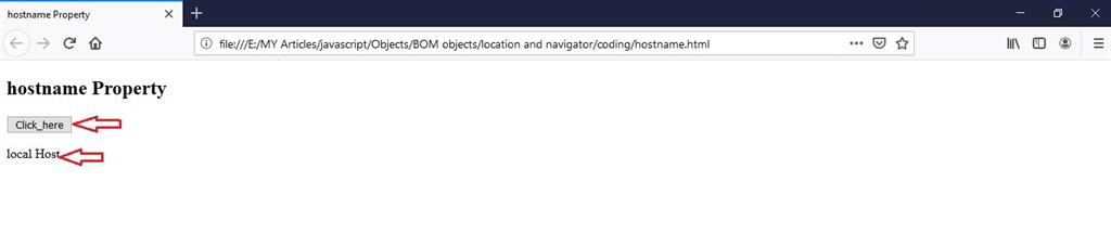 BOM Location Object In JavaScript
