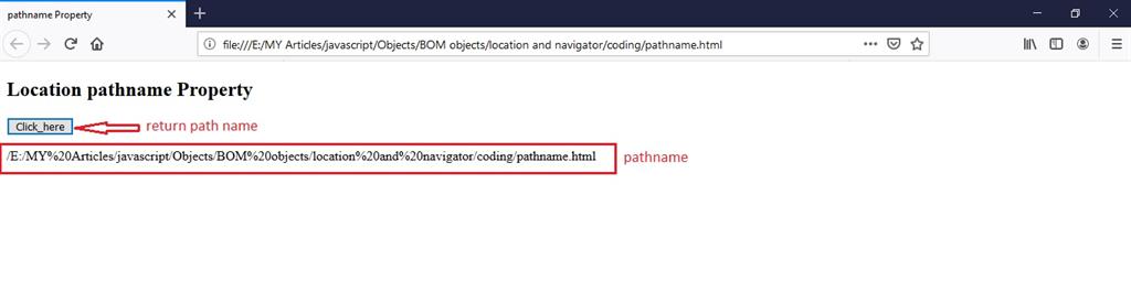 BOM Location Object In JavaScript