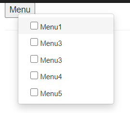 Bootstrap Dropdown Menu
