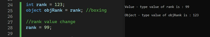 Boxing and Unboxing in .NET C#