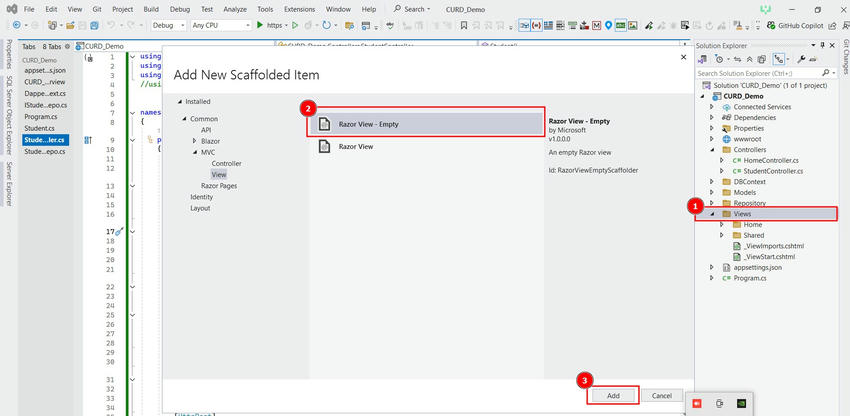 Build a CRUD App in .NET 8 MVC Using Dapper and Repository Pattern