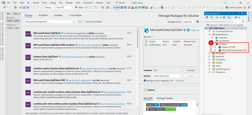 Build a CRUD App in .NET 8 MVC Using Dapper and Repository Pattern