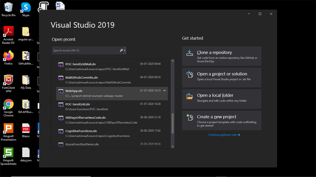 Build And Run Your Azure Function Locally Using Visual Studio 2019