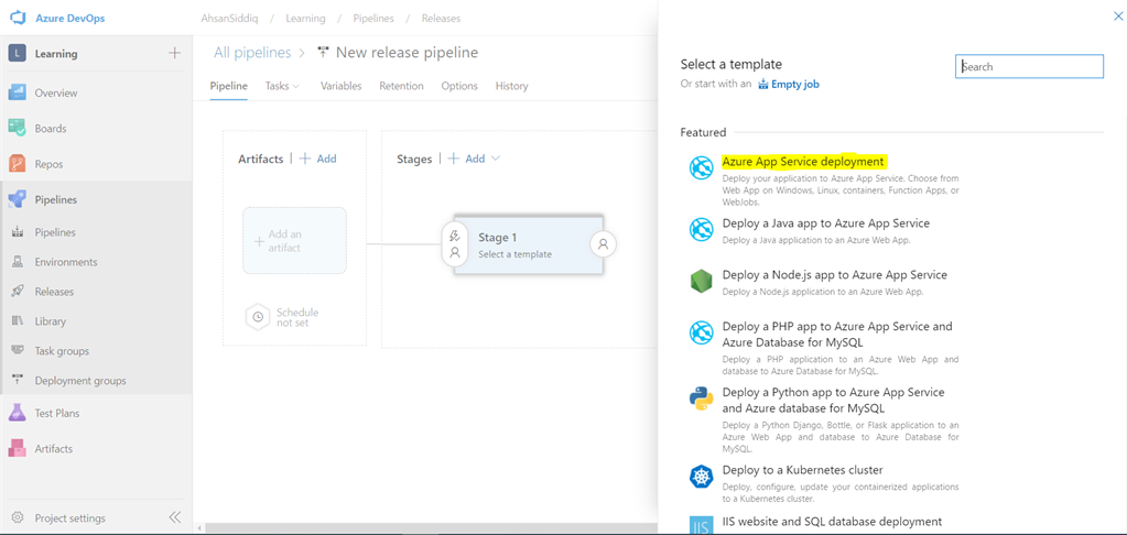 Build CI/CD Pipeline For Azure Web Apps