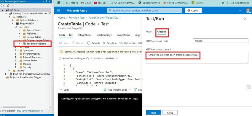 Build & Deploy Azure Function Using C# and Integration with Azure SQL