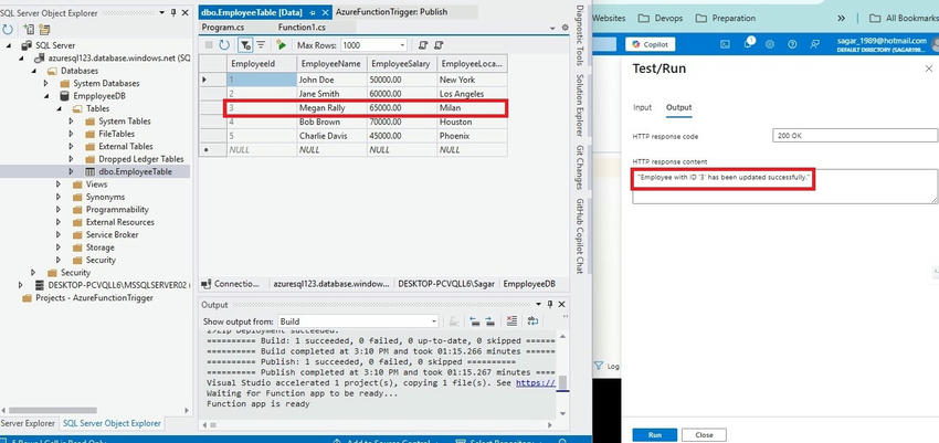 Build & Deploy Azure Function Using C# and Integration with Azure SQL
