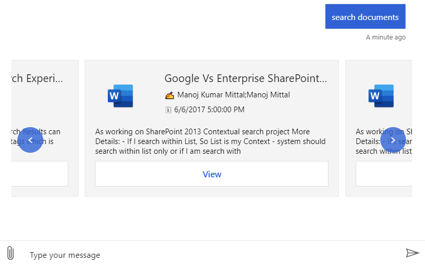 Document Search Bot Using Azure Bot Framework SDKV4