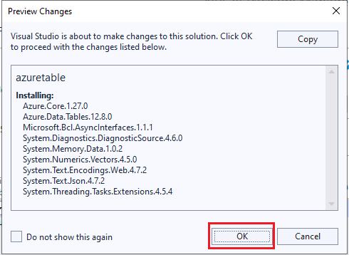 Build Your First Azure Storage Table